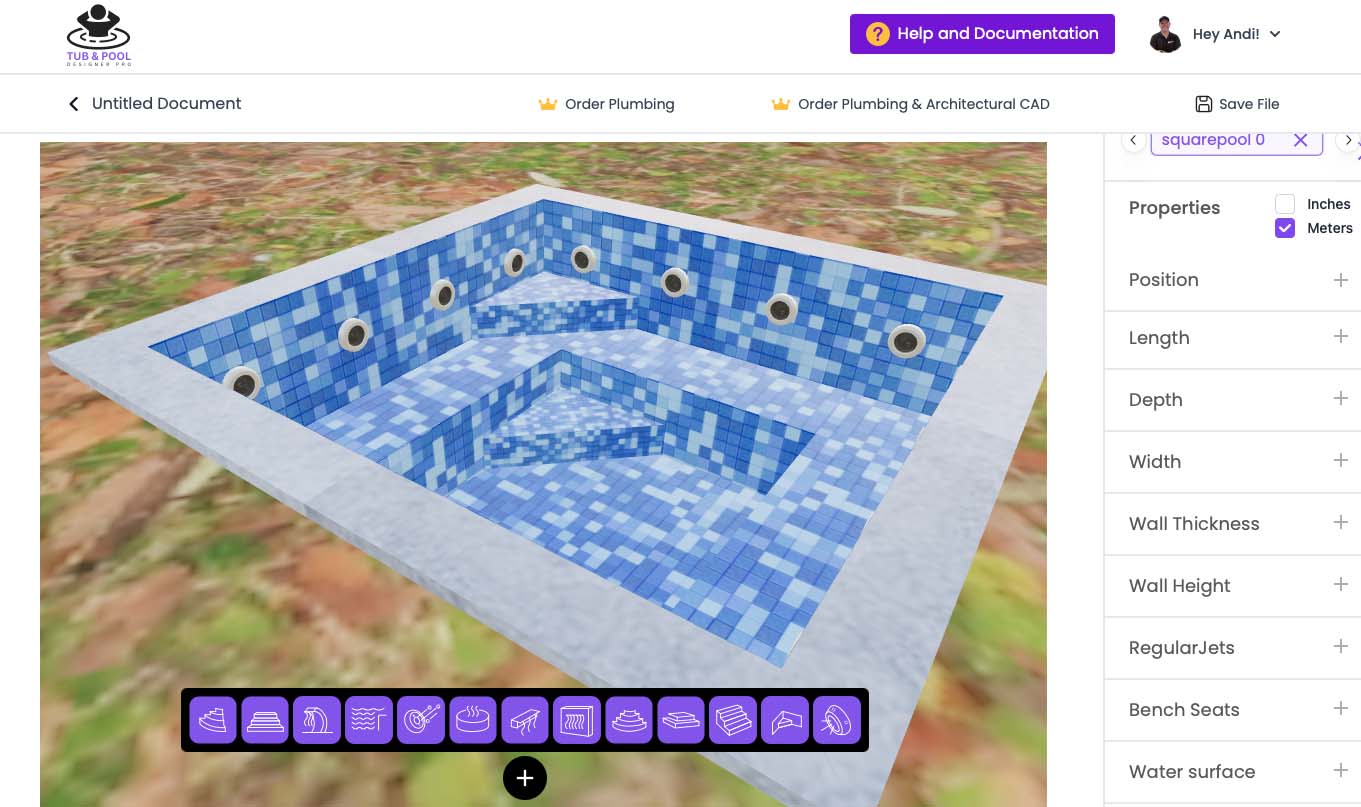 Tub & Pool Designer Pro Software - Free Online Hot Tub & Pool Design ...